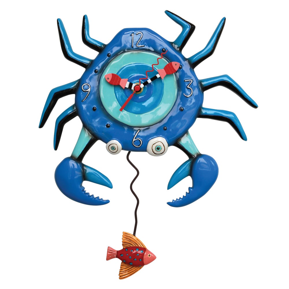 Blue Crab Whimsical Clock | Ophiuroidea "the O" Kent Narrows, Maryland