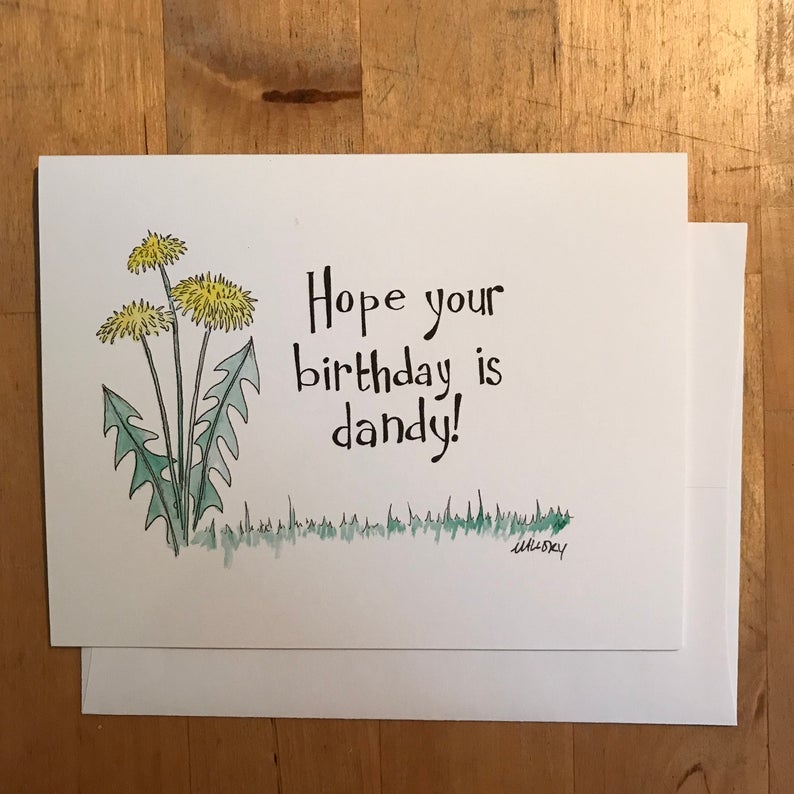 Hope your birthday is dandy card | Ophiuroidea The O Kent Island, Maryland