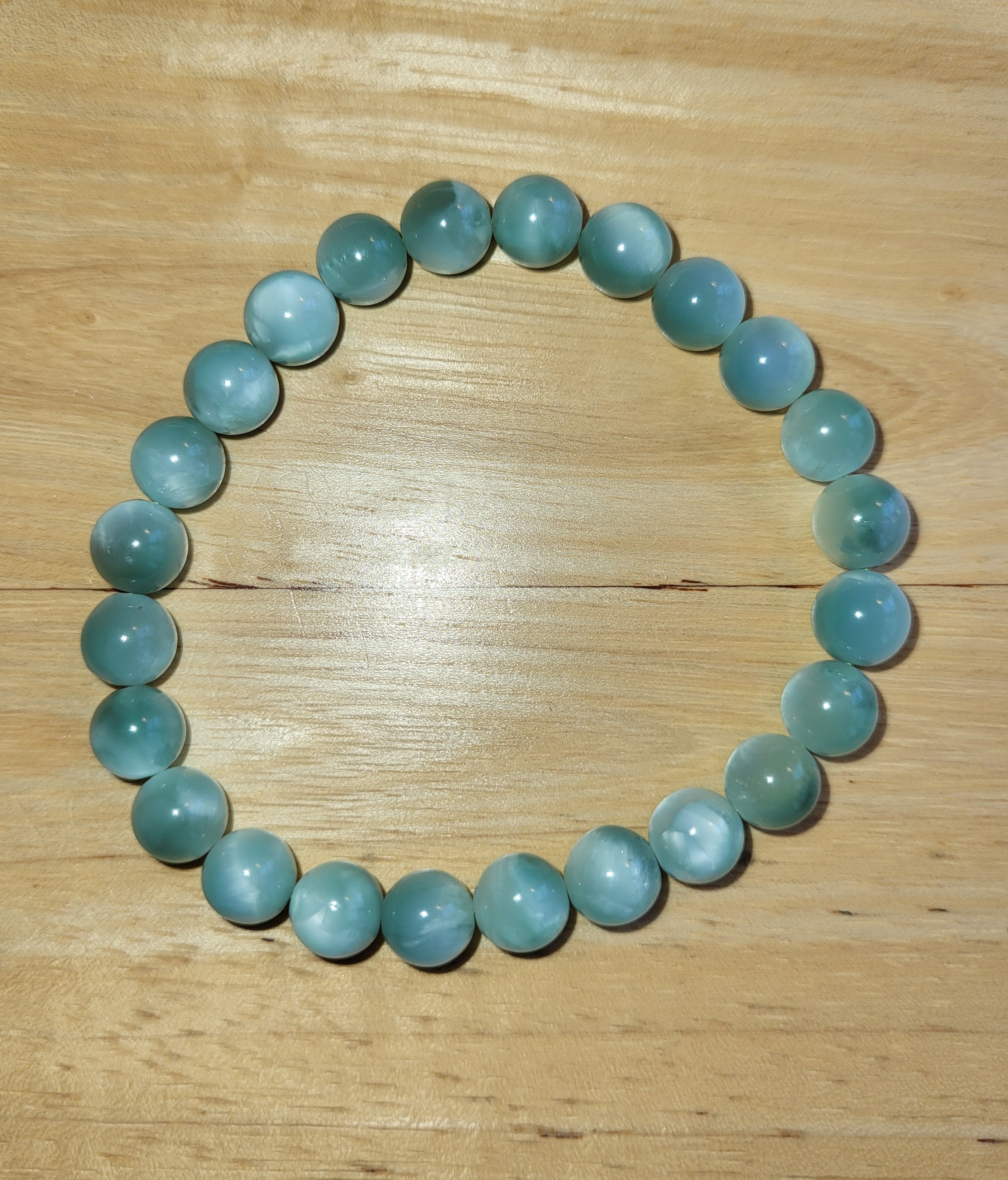 Hemimorphite Beaded Bracelet 10mm | Ophiuroidea The O Kent Island, Maryland