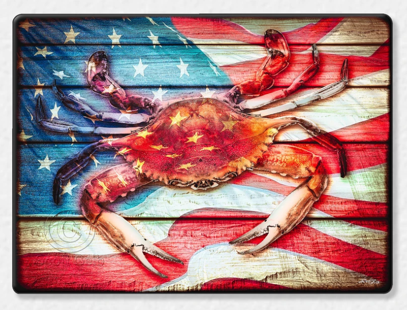 Scott Geib - Americrab - Glass Cutting Board | Ophiuroidea "the O" St ...